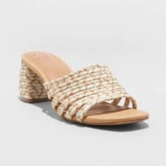 Universal Thread | Shoes | Universal Thread Braided Sandals With Chunky Heels Sz8 | Poshmark